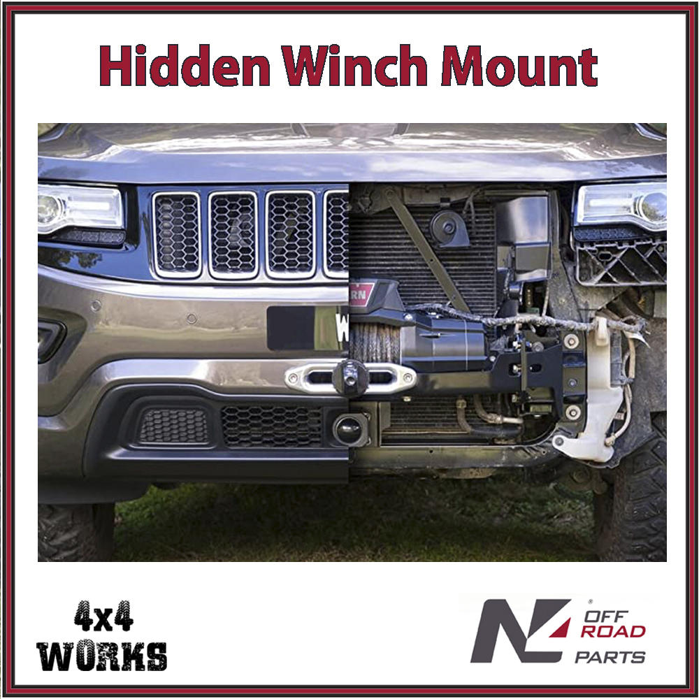 Toyota Winch Plate Warn VR Evo Hidden Winch And Discrete Winch Mount